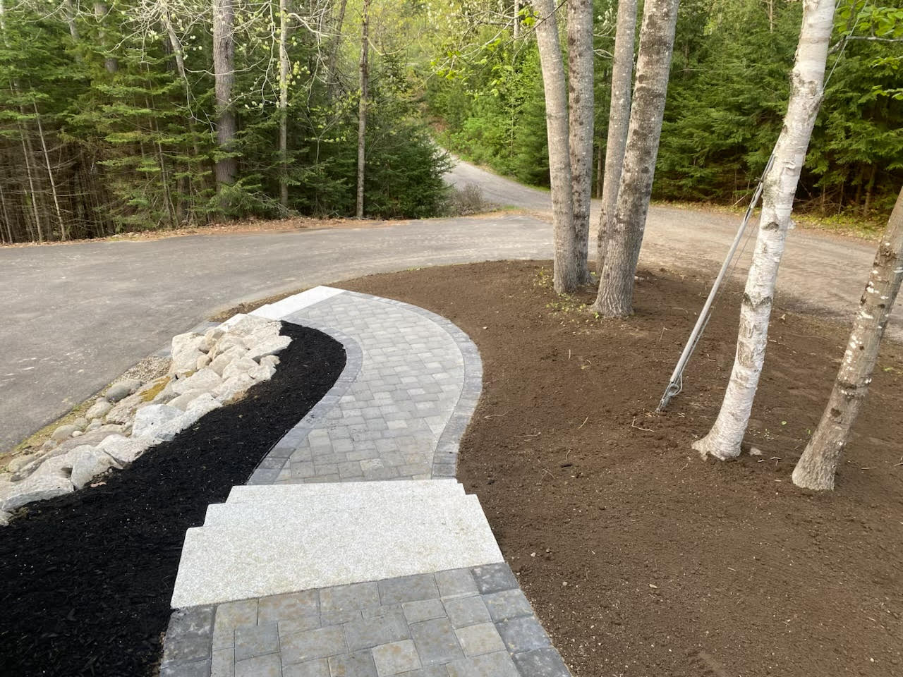 Excavation contractor specializing in custom hardscapes in southern Maine